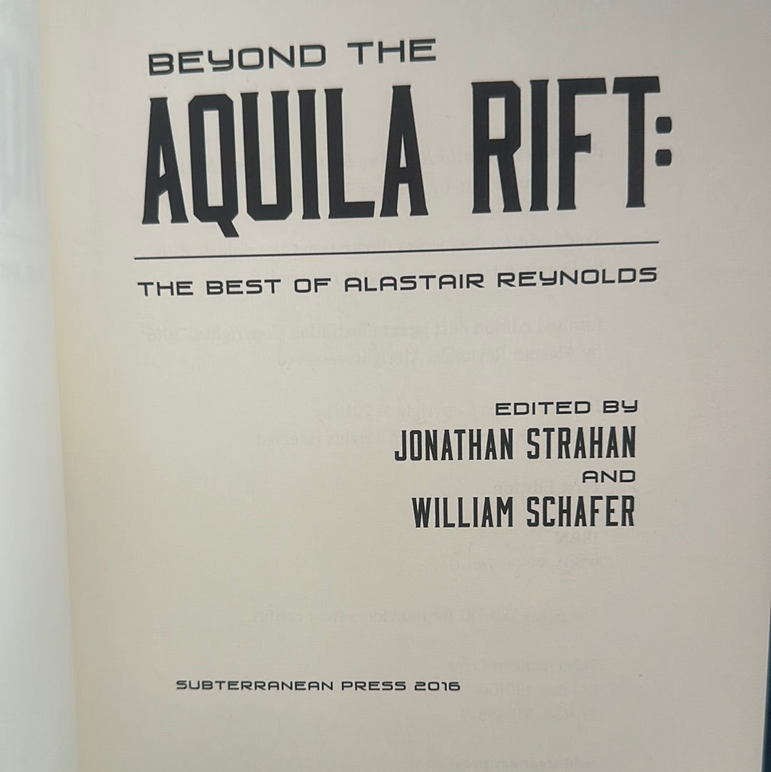Alastair Reynolds - Beyond The Aquila Rift - Subterranean Press ...